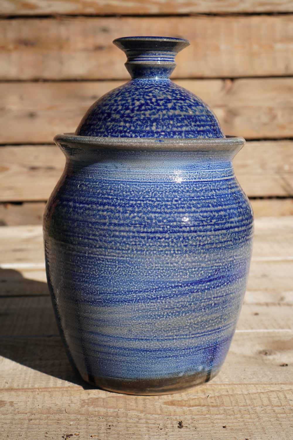 Cobalt Blue Lidded Jar - Tinker & Think